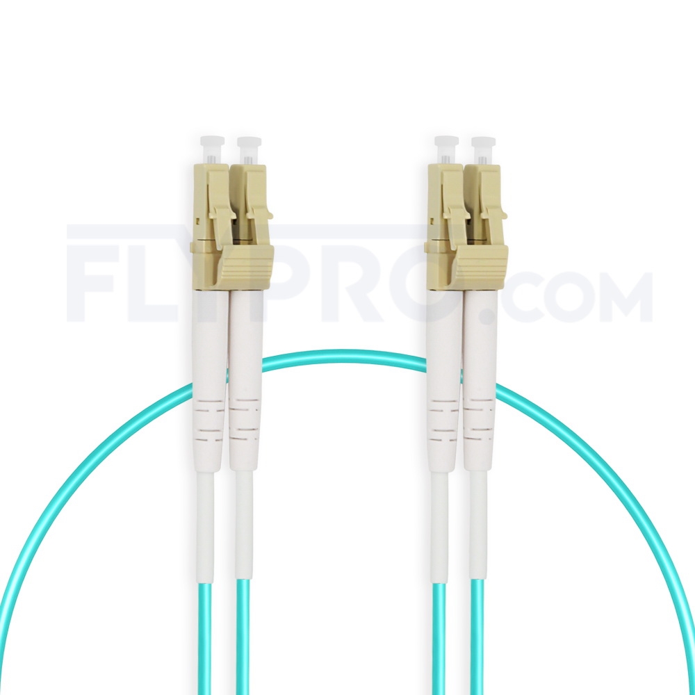 OM3 10Gb 50/125 Multimode,OM3 50/125 LC-LC Multimode Fiber Optic Cable Duplex 1m (3ft) - Aqua ...