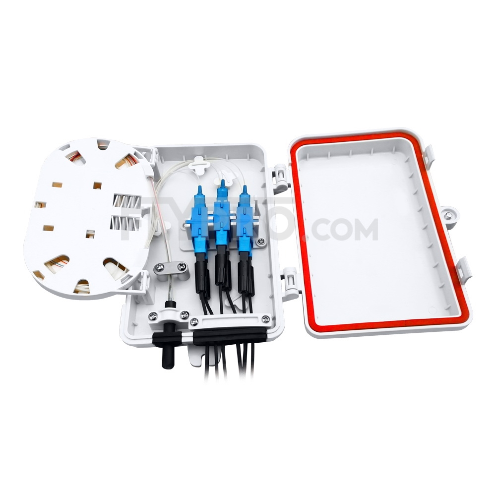 6 Ports FTB-106C Wall Mounted Fiber Terminal Box Without Pigtails and ...